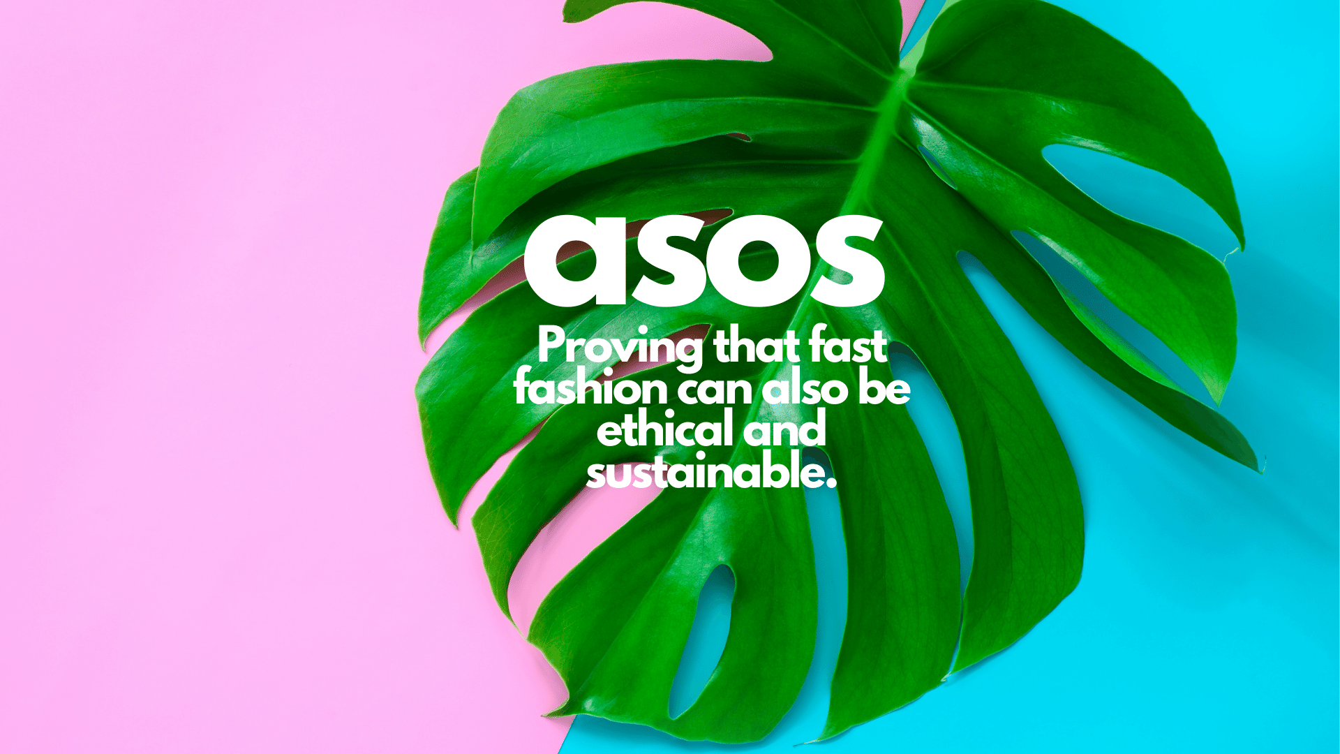 ASOS: Proving That Fast Fashion Can Be Ethical And Sustainable